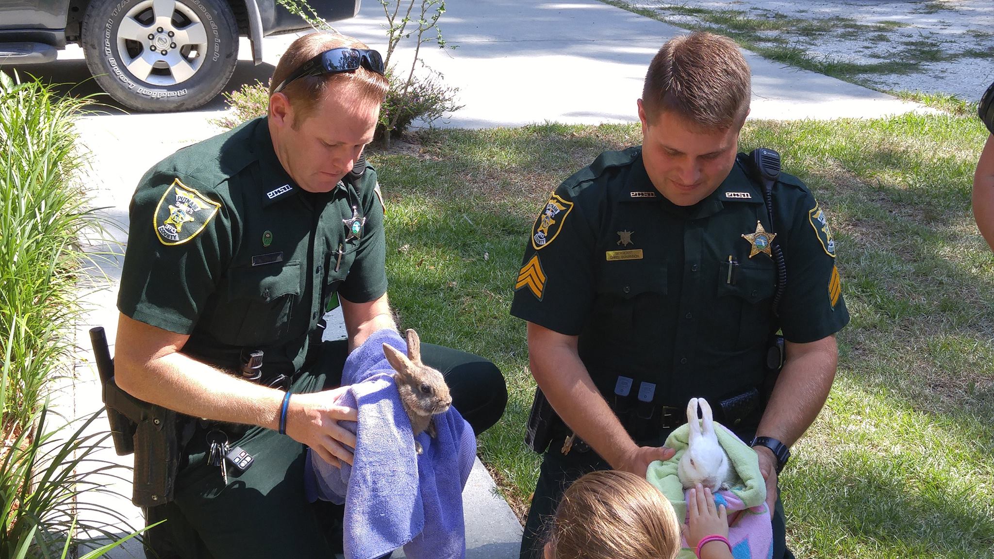 Two deputies helped a young girl who lost her rabbit | firstcoastnews.com