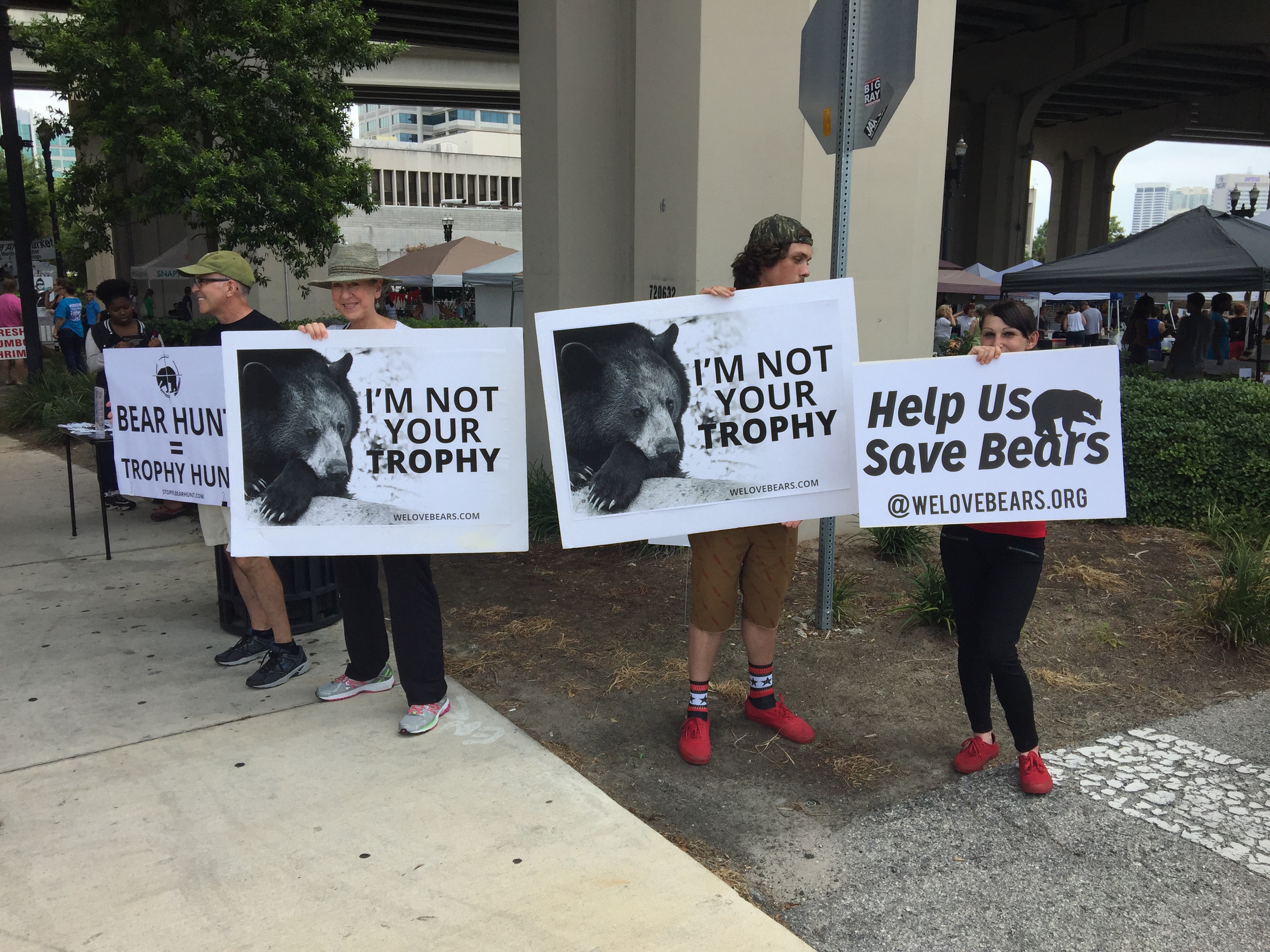 Dozens gather in black bear hunting protest | firstcoastnews.com
