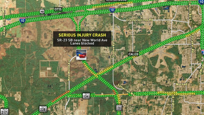 One dead in crash on SR 23 near New World: FHP | firstcoastnews.com