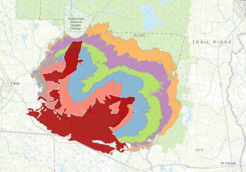 West Mims Fire remains mostly uncontained, increases to 46,000 acres ...