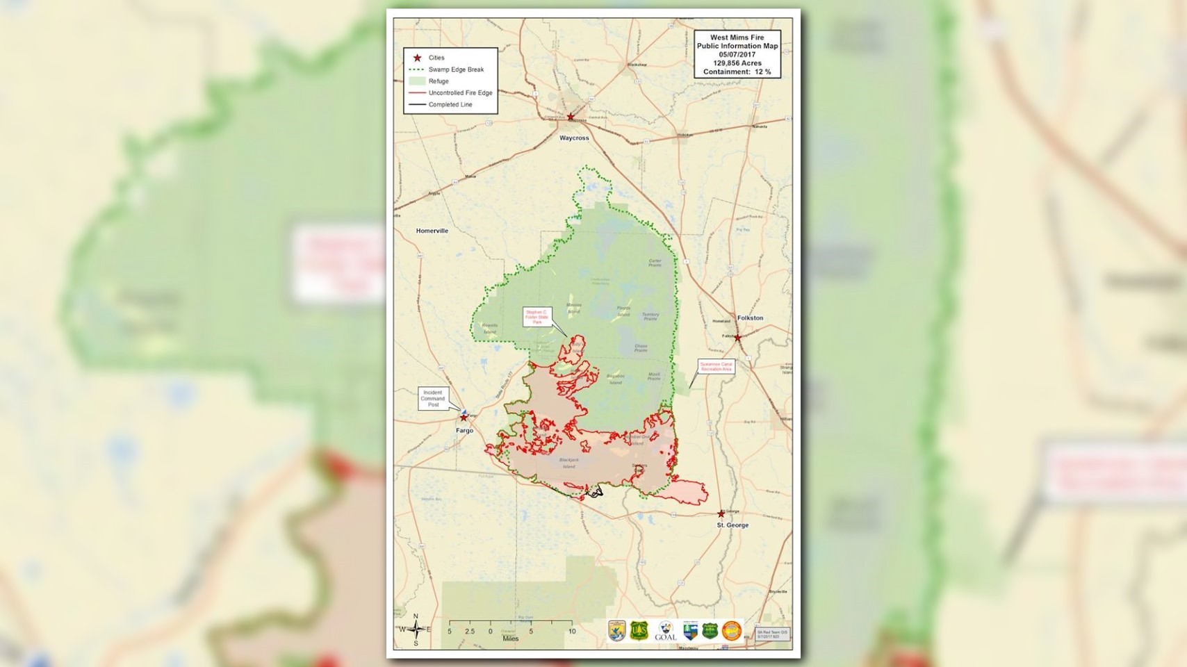 South Georgia, North Florida Fire Grows to 131,000 Acres; Evacuations ...